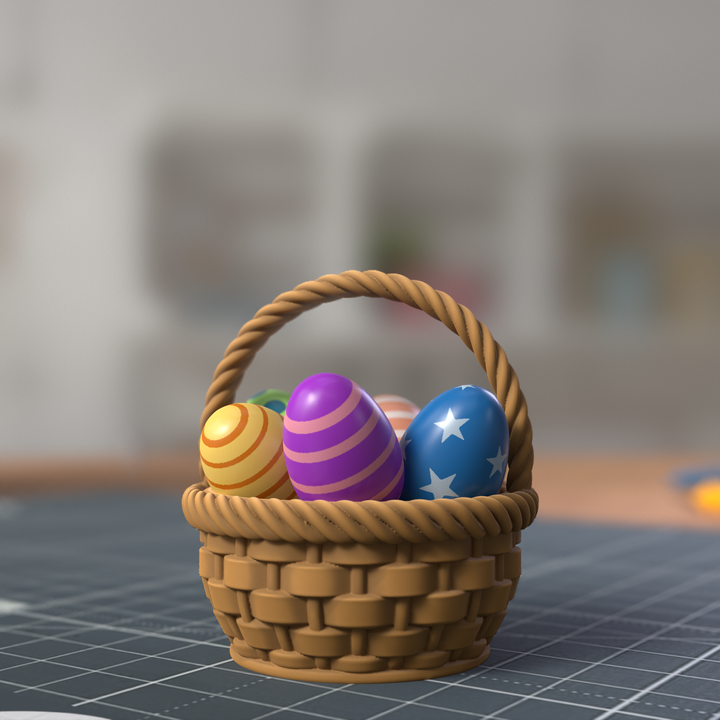 3D Printable Easter Basket by Grass Hopper